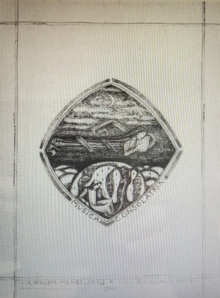 Portret Willem Mengelberg 1920 - Jan Toorop