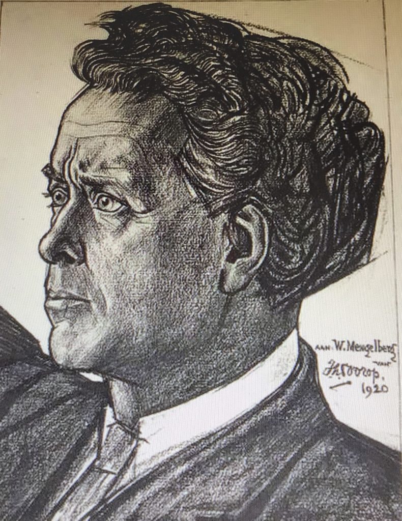 Portret Willem Mengelberg 1920 - Jan Toorop